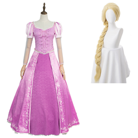 Wicked: For Good(2025) Glinda Robe à Rayures Roses et Violettes Cospla ...