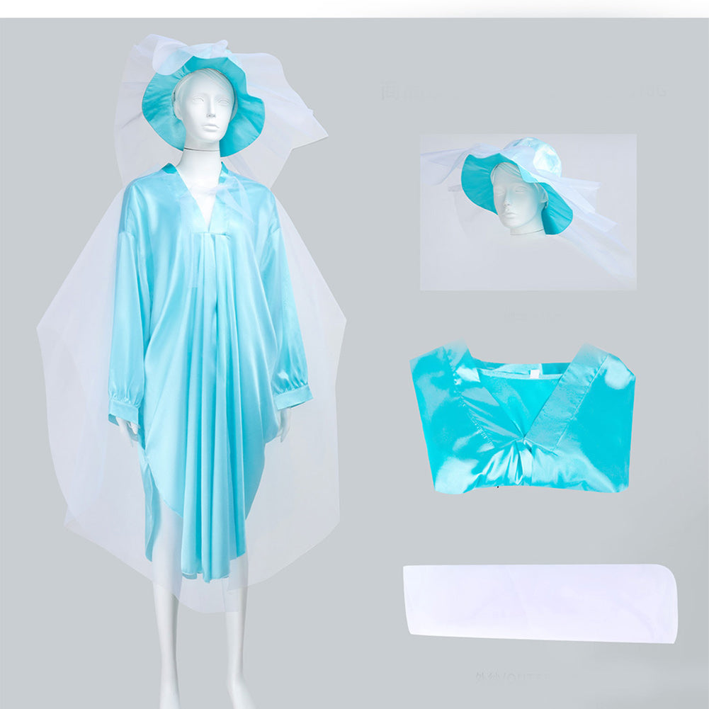 Haunted Mansion Ghost Bride Robe Bleue Cosplay Costume – Newcossky.fr